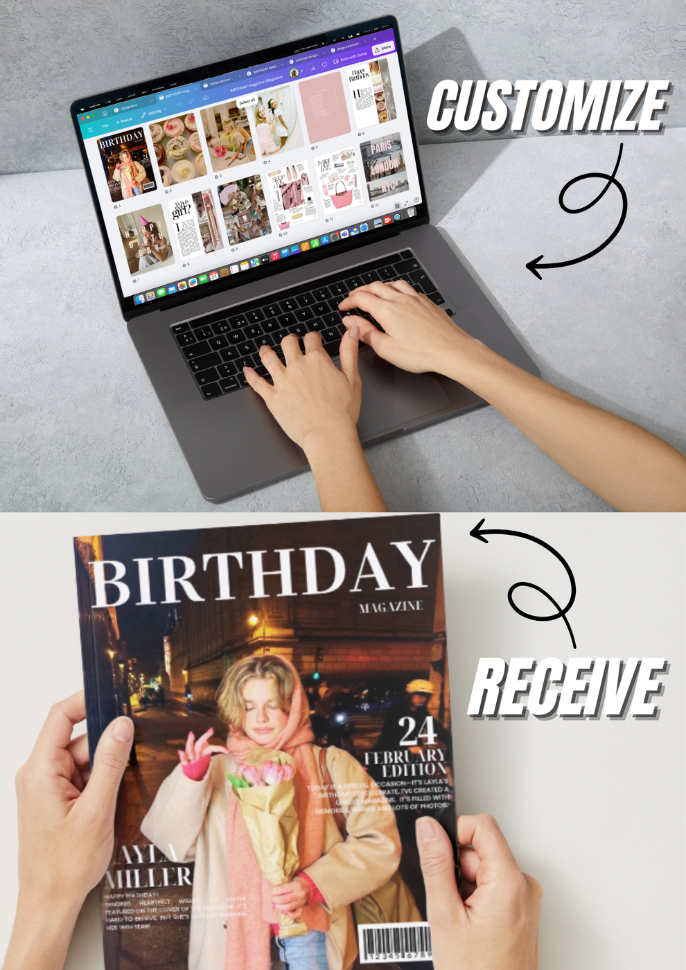 Birthday Magazine Template – AMJ magazines