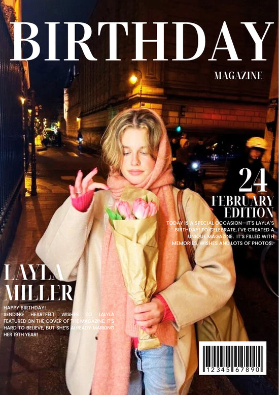 Birthday Magazine Template – AMJ magazines